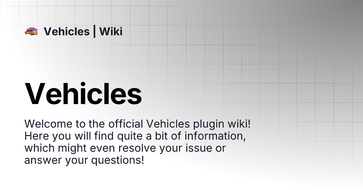 Vehicles | Vehicles | Wiki